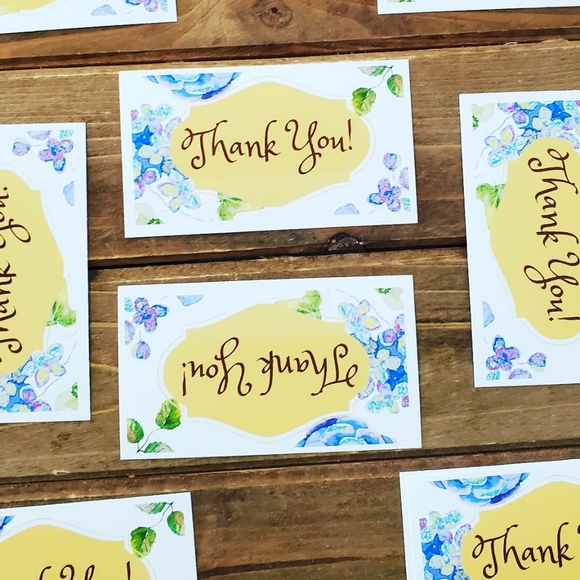 Office | Thank You Cards Business Card Size3x2 Inch Cards | Poshmark
